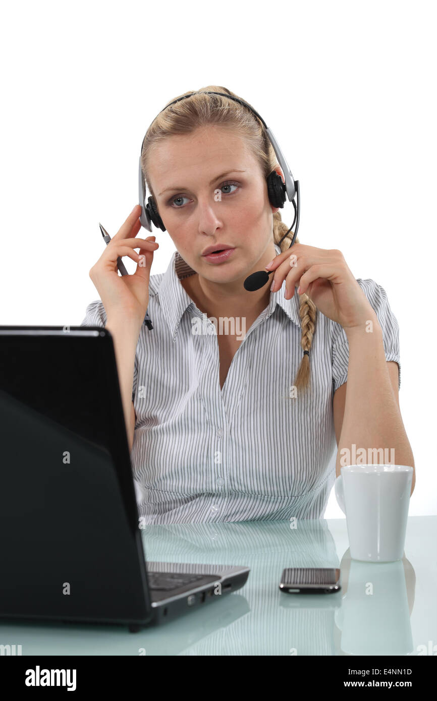 Telemarketer hi-res stock photography and images - Alamy
