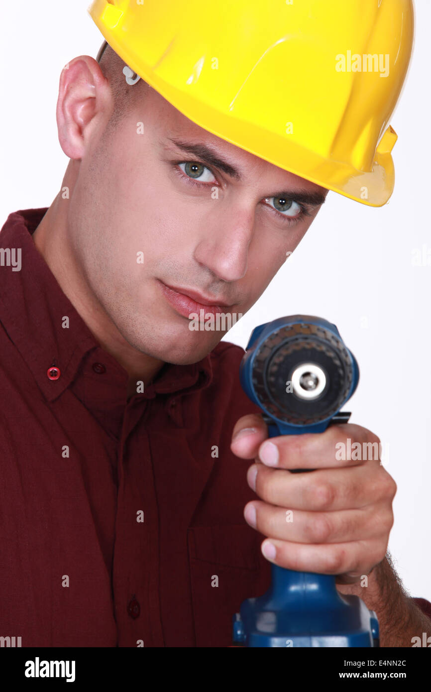 Handy man screwdriver hi-res stock photography and images - Alamy