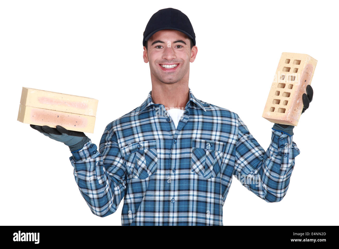 Hand scary construction worker hi-res stock photography and images - Alamy