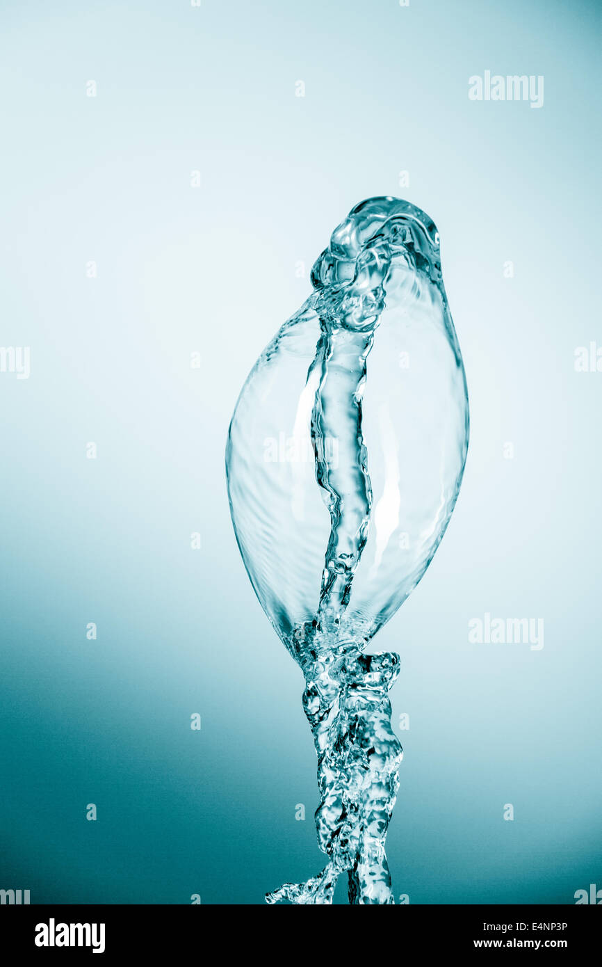 Blue water splash hi-res stock photography and images - Alamy