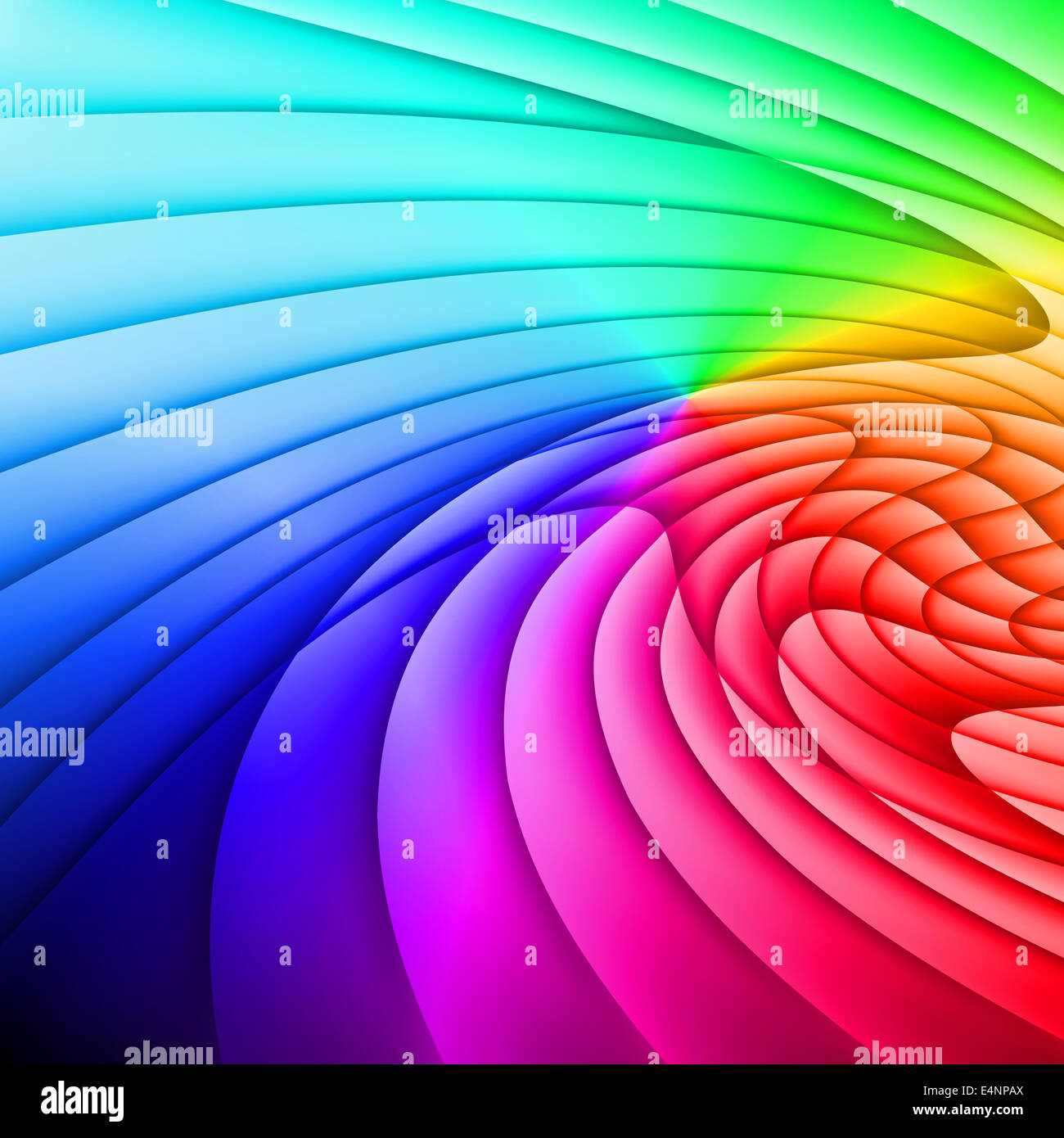 Background is made of different colored waves. Rainbow Stock Photo - Alamy