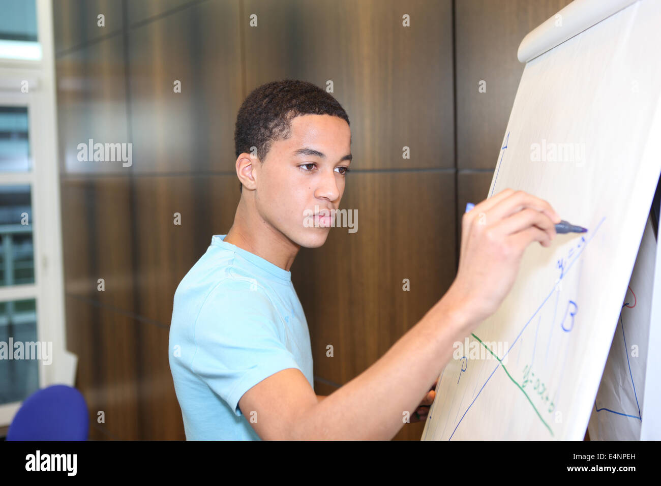 Flip chart with graph hi-res stock photography and images - Alamy
