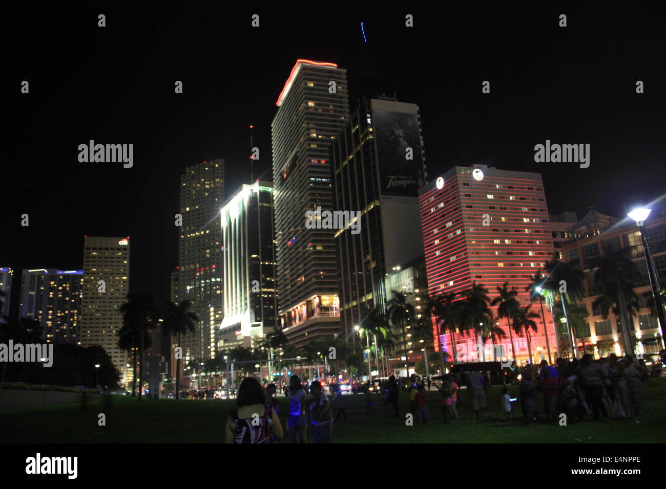 Miami Bay front Stock Photo - Alamy