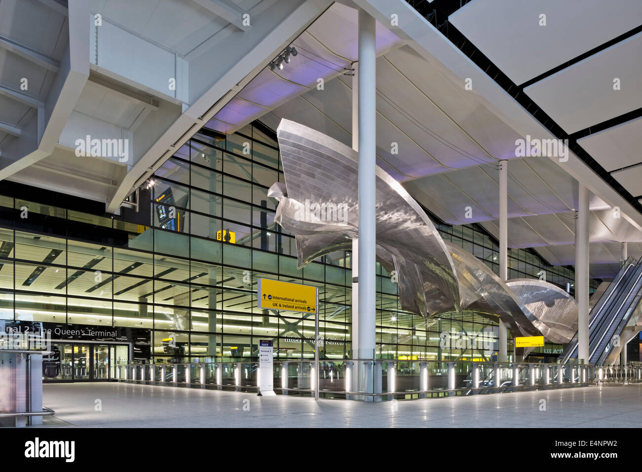 Heathrow Terminal Two - The Queen's Terminal with Richard Wilson's ...