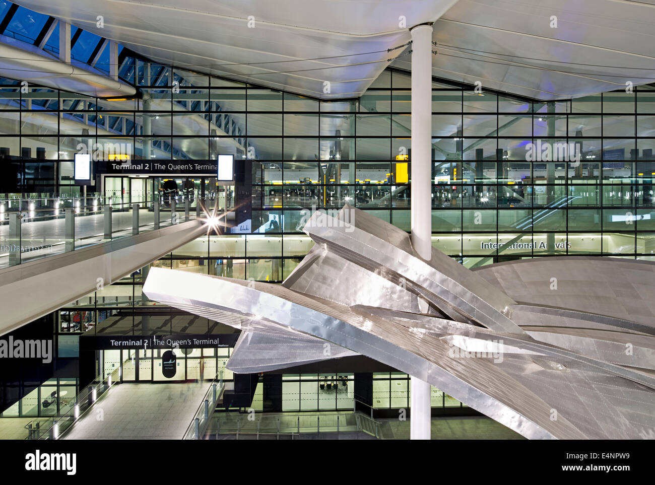 Heathrow Terminal Two - The Queen's Terminal with Richard Wilson's ...