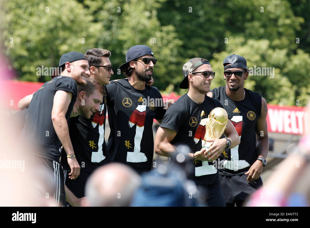 Berlin, Germany. 15th July, 2014. The world cup champions, Germany Team ...