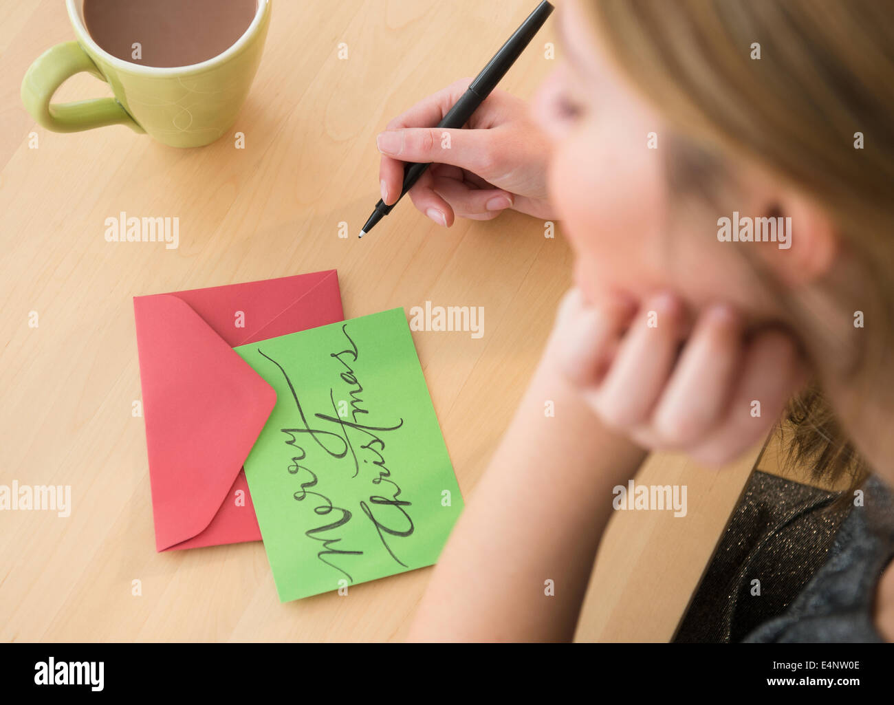 Woman handwriting hi-res stock photography and images - Alamy