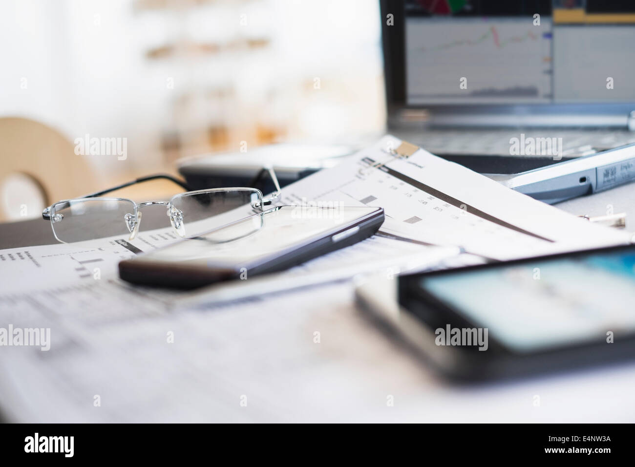 Laptop glasses hi-res stock photography and images - Alamy