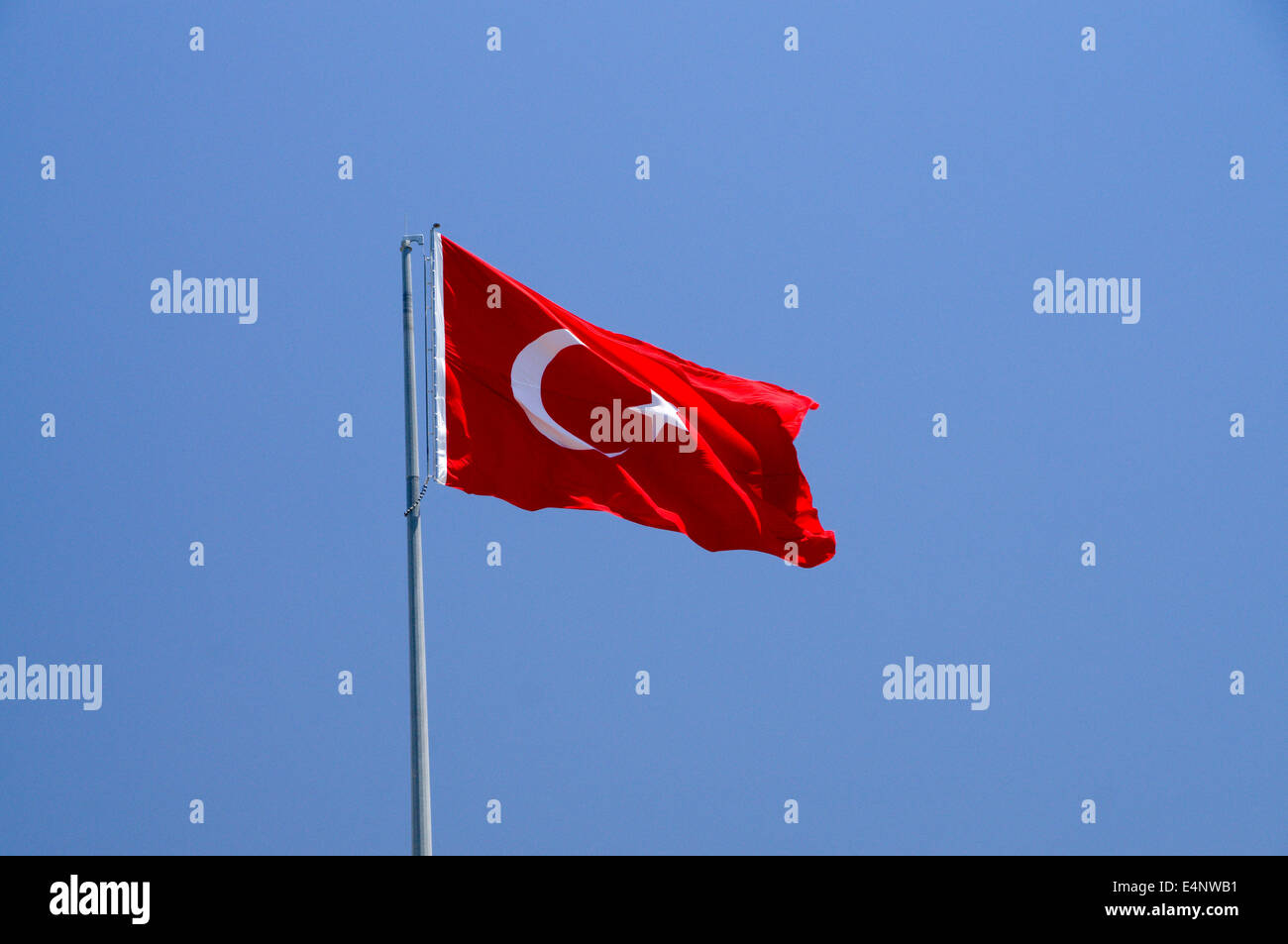 Turkish Flag, Bodrum, Turkey, Asia Stock Photo - Alamy