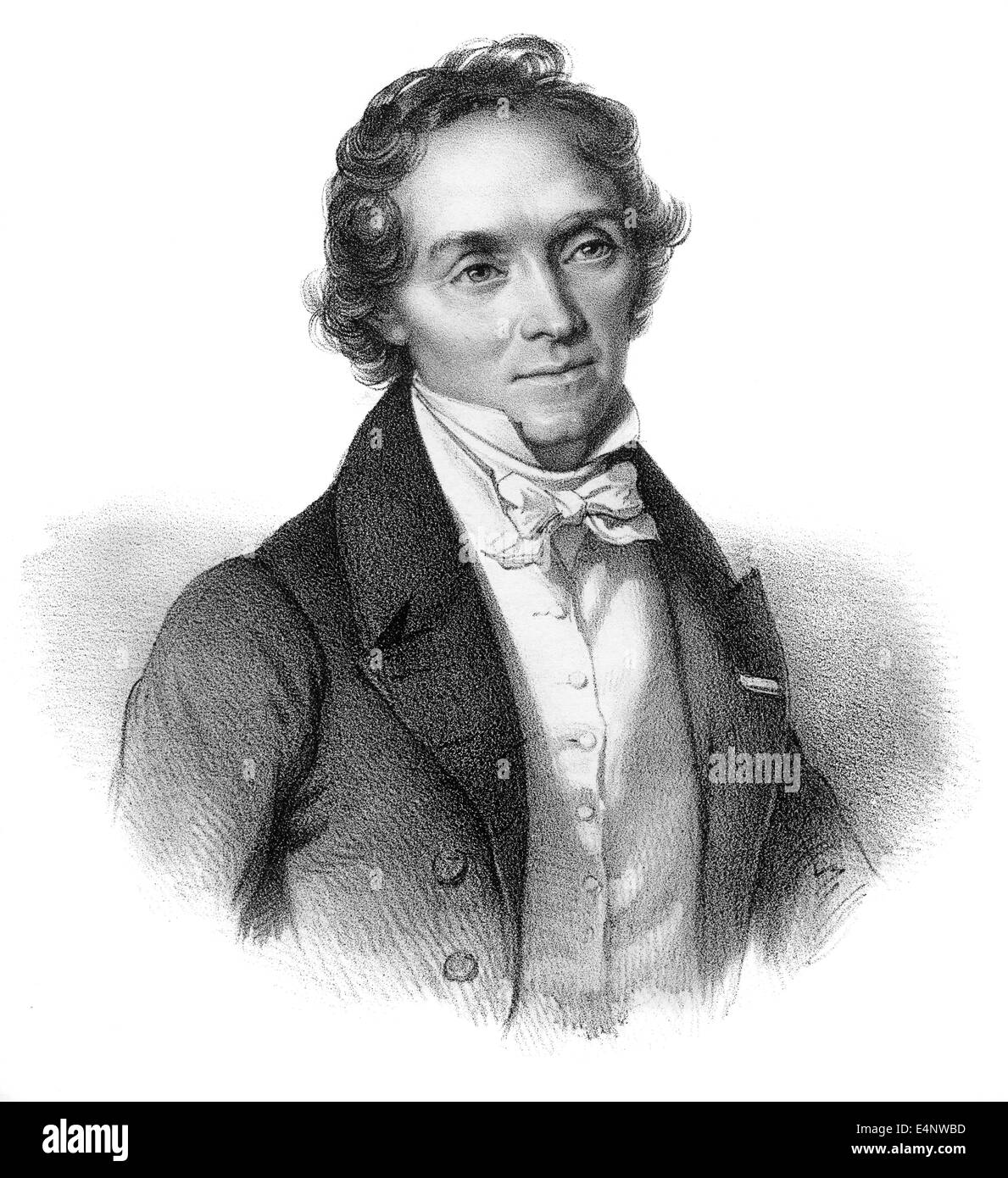 Jean-François Casimir Delavigne, 1793 - 1843, a French poet and ...