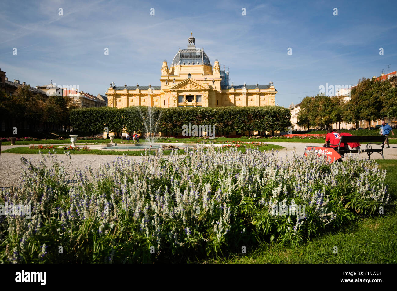 EUROPE, Croatia, Zagreb, Kralija Tomislava Square, Exhibition Pavilion ...