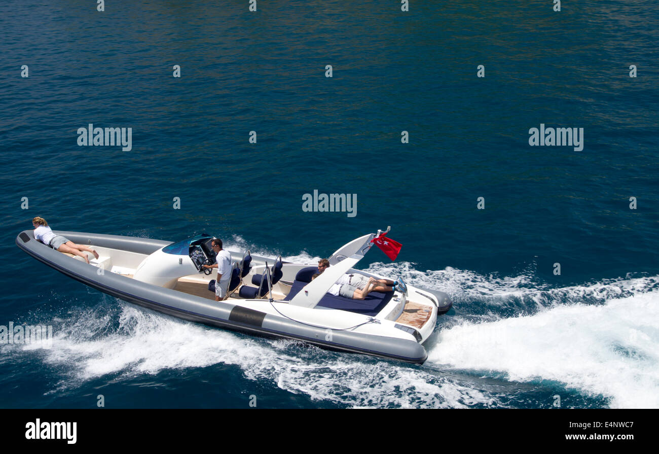 Speed Boat, Bodrum, Turkey, Asia Stock Photo - Alamy