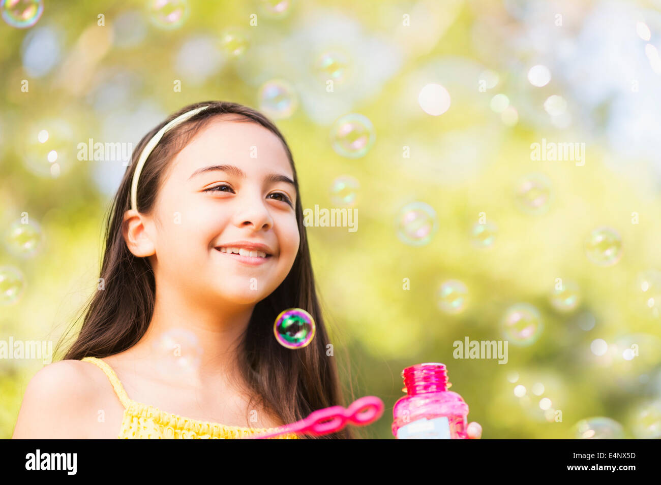 Eight year old girls smiling hi-res stock photography and images - Alamy