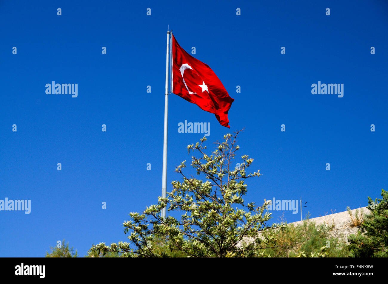 Turkish Flag, Bodrum, Turkey, Asia Stock Photo - Alamy