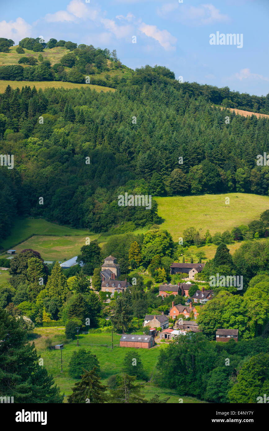 The village of Hopesay and Burrow Hill iron age hill fort, Shropshire ...
