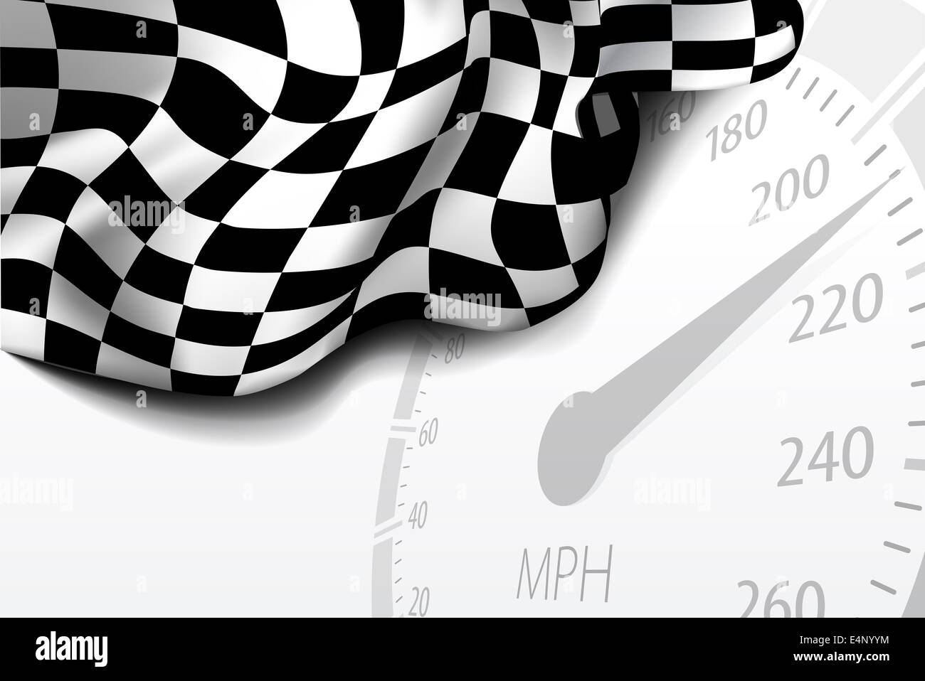 Speedometer checkered flag hi-res stock photography and images - Alamy