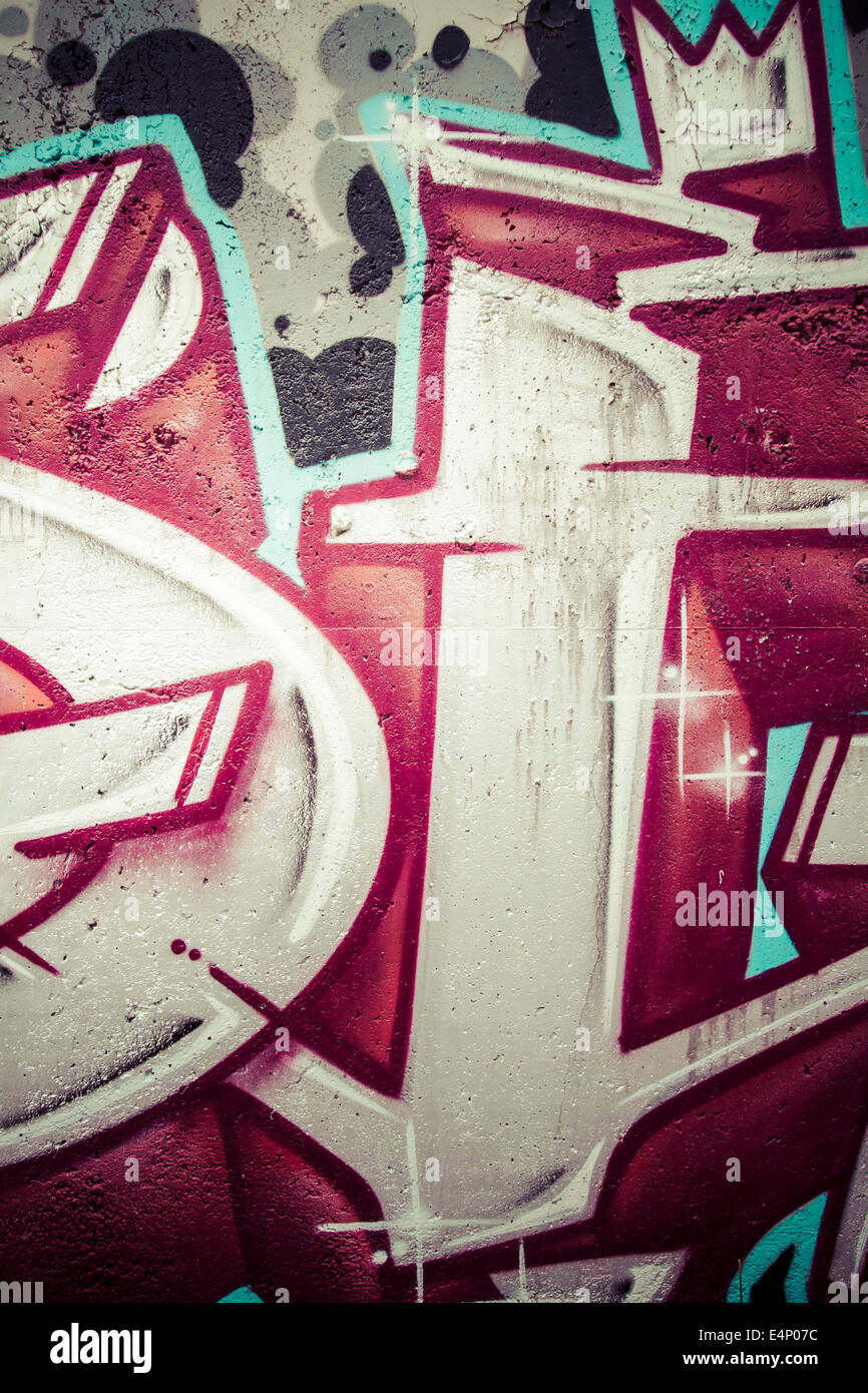 Graffiti wall. Urban art grunge background. hip hop texture Stock Photo ...