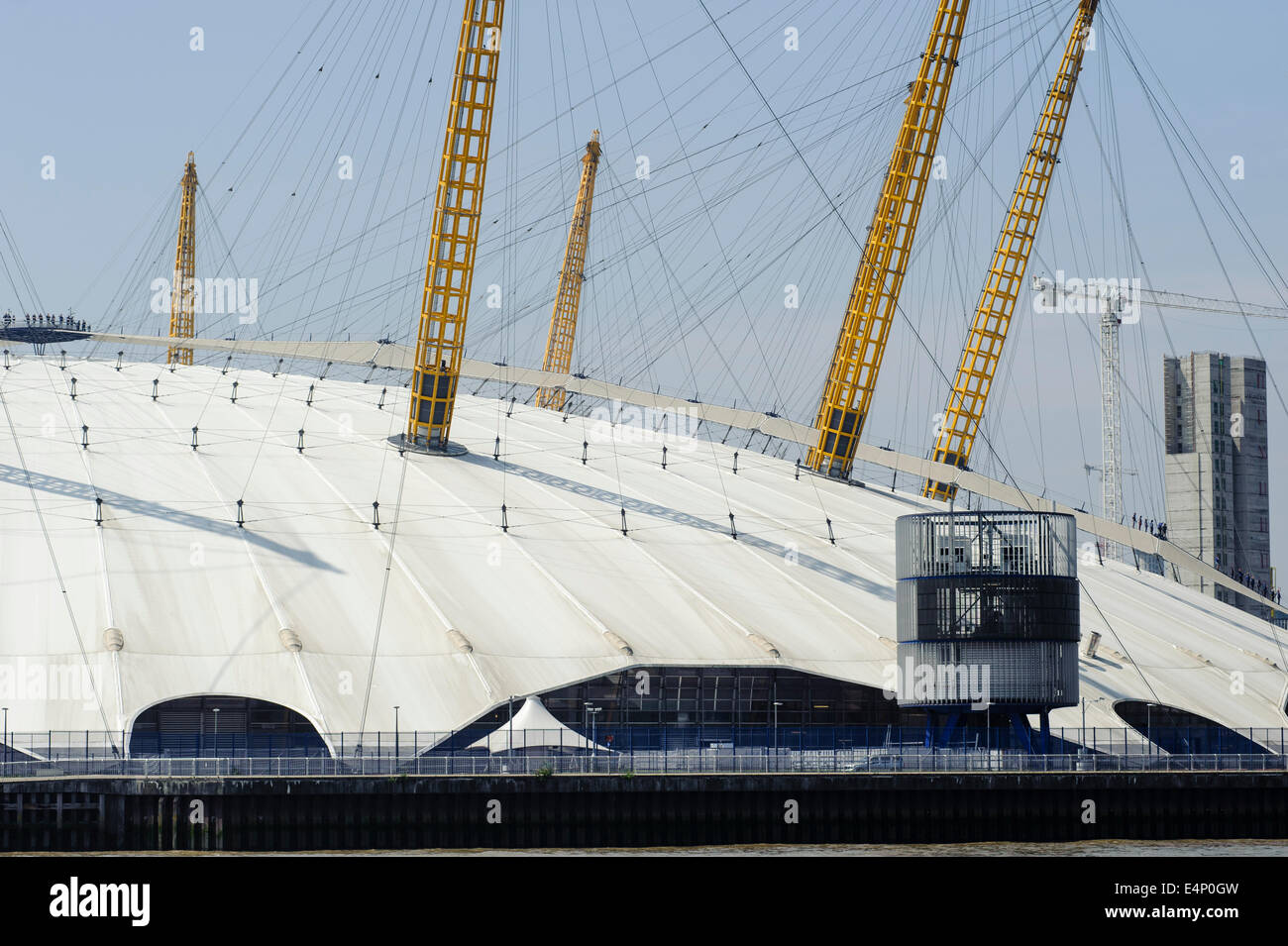The O2 Arena / Dome as seen from the river Thames Stock Photo - Alamy
