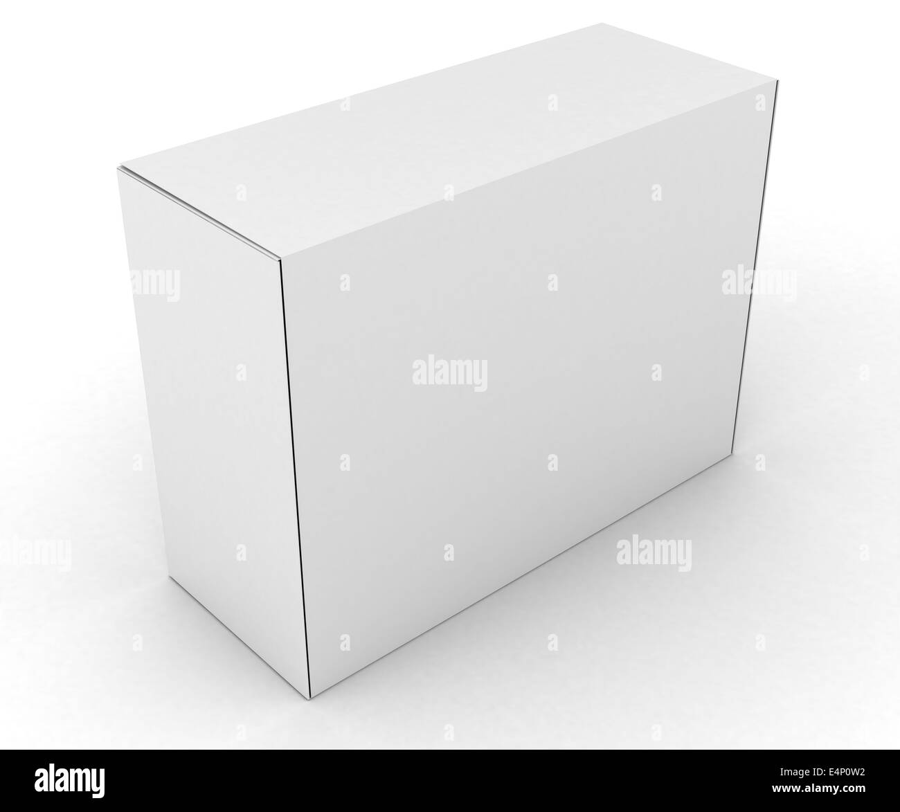 Blank boxes isolated on white Stock Photo - Alamy