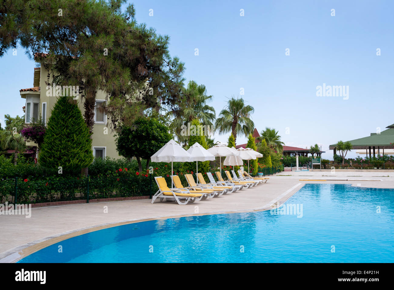 Swimming pool outdoor, Turkey Stock Photo - Alamy