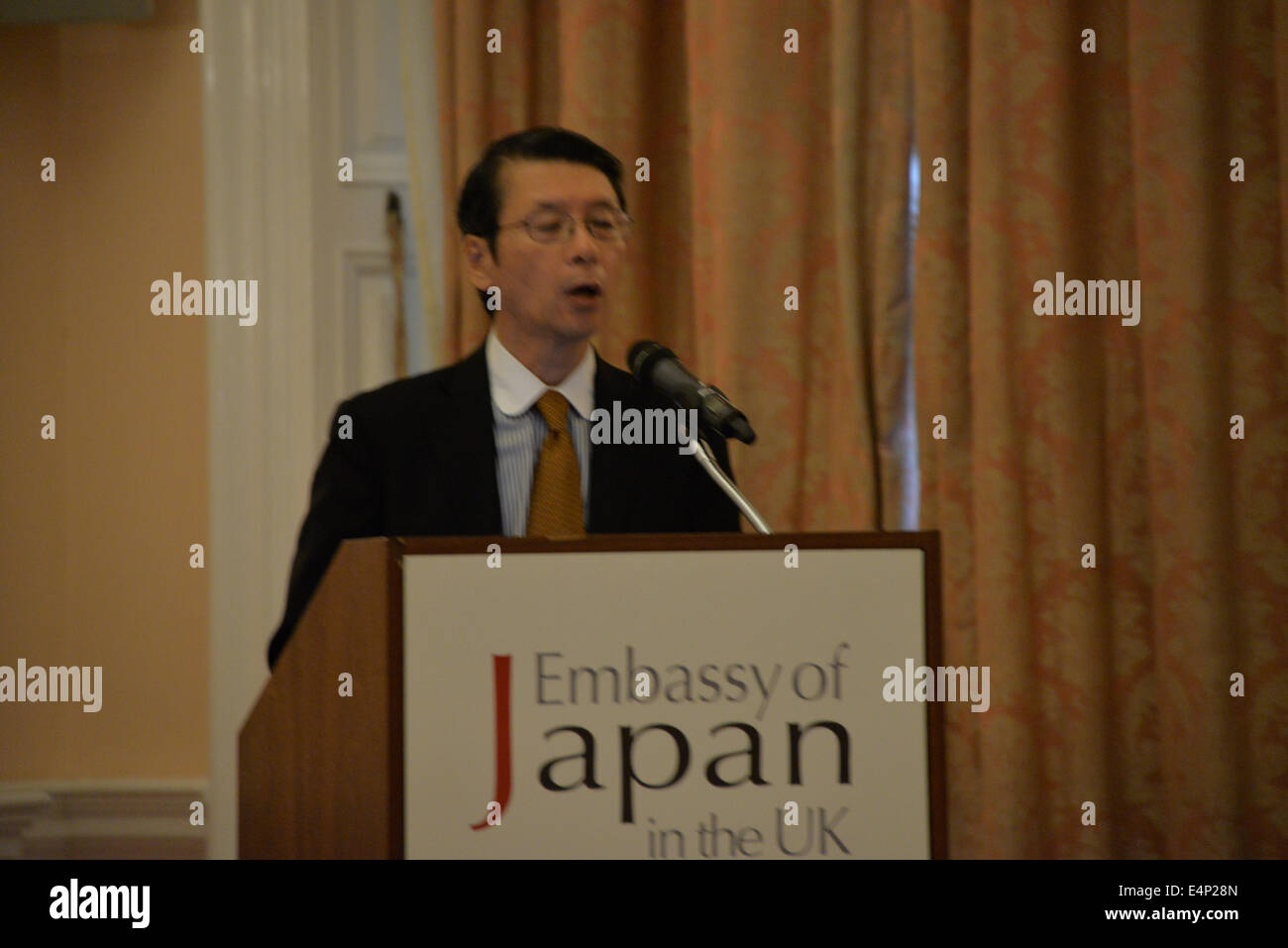 London, UK. 15th July, 2014. Japanese Ambassador 'Keiichi Hayashi ...