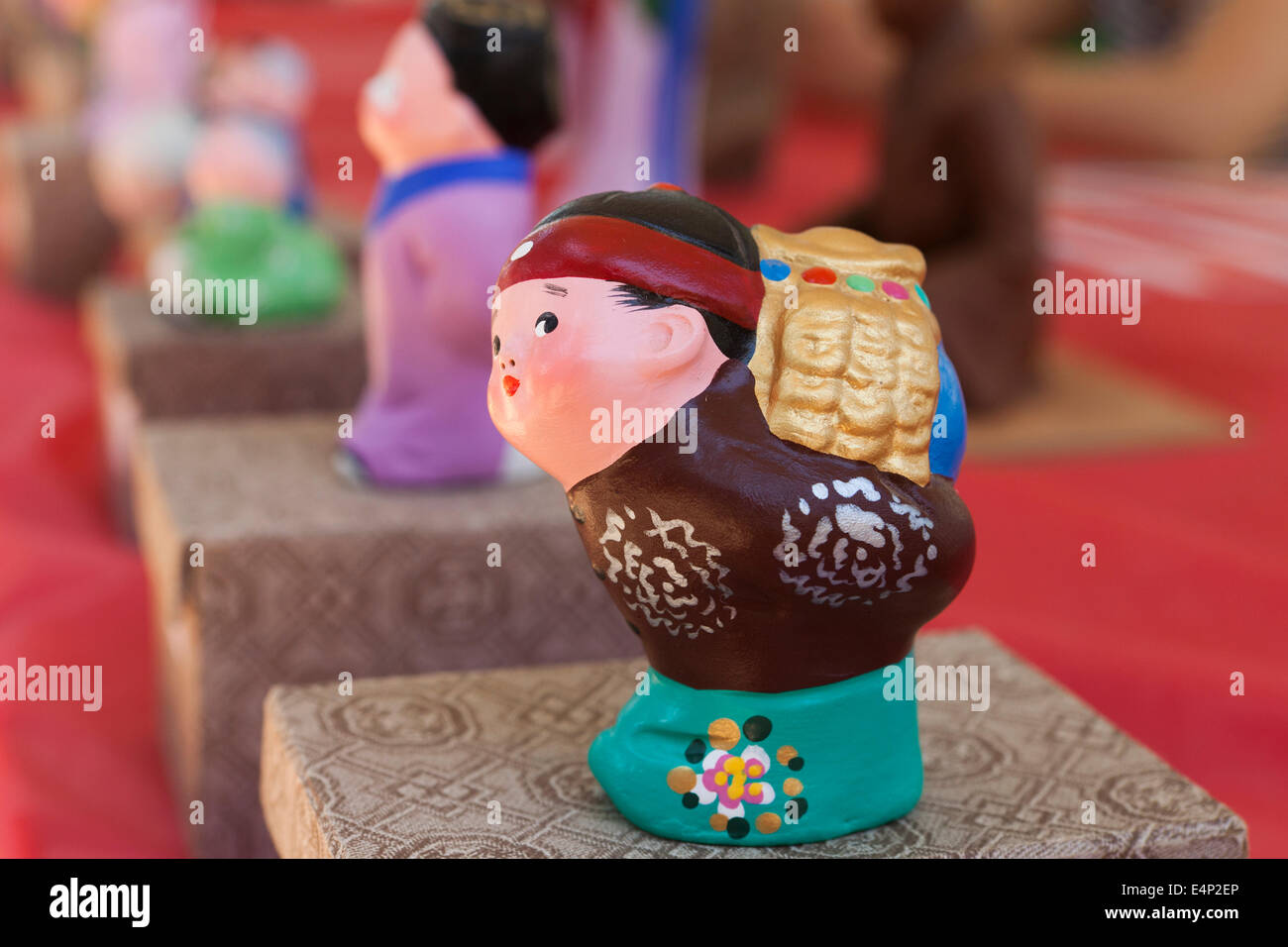 Chinese clay figure of man Stock Photo - Alamy