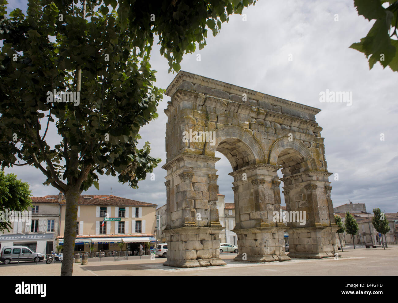 The Arch of Germanicus, an ancient Roman arch in Saintes, Charente ...