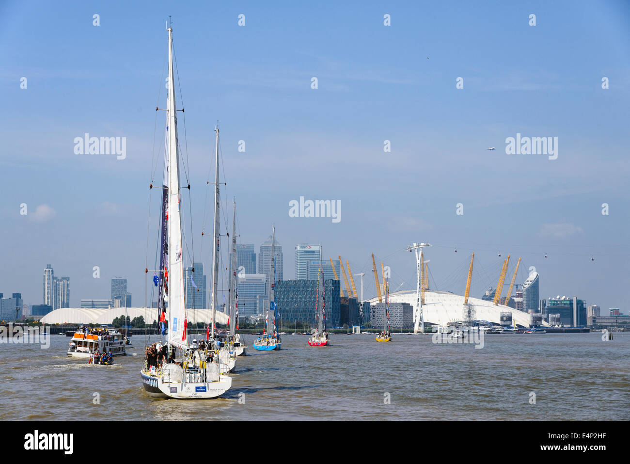 London clipper thames o2 arena hi-res stock photography and images - Alamy