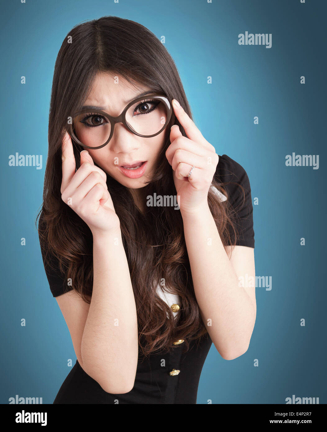 A beautiful Asian staff, business attire Stock Photo - Alamy