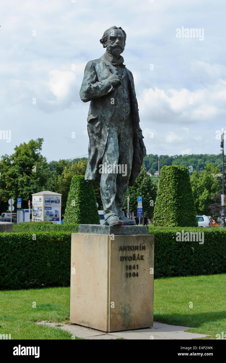 Antonin Dvorak statue, Composer Concert Hall the Rudolfinum, Prague ...