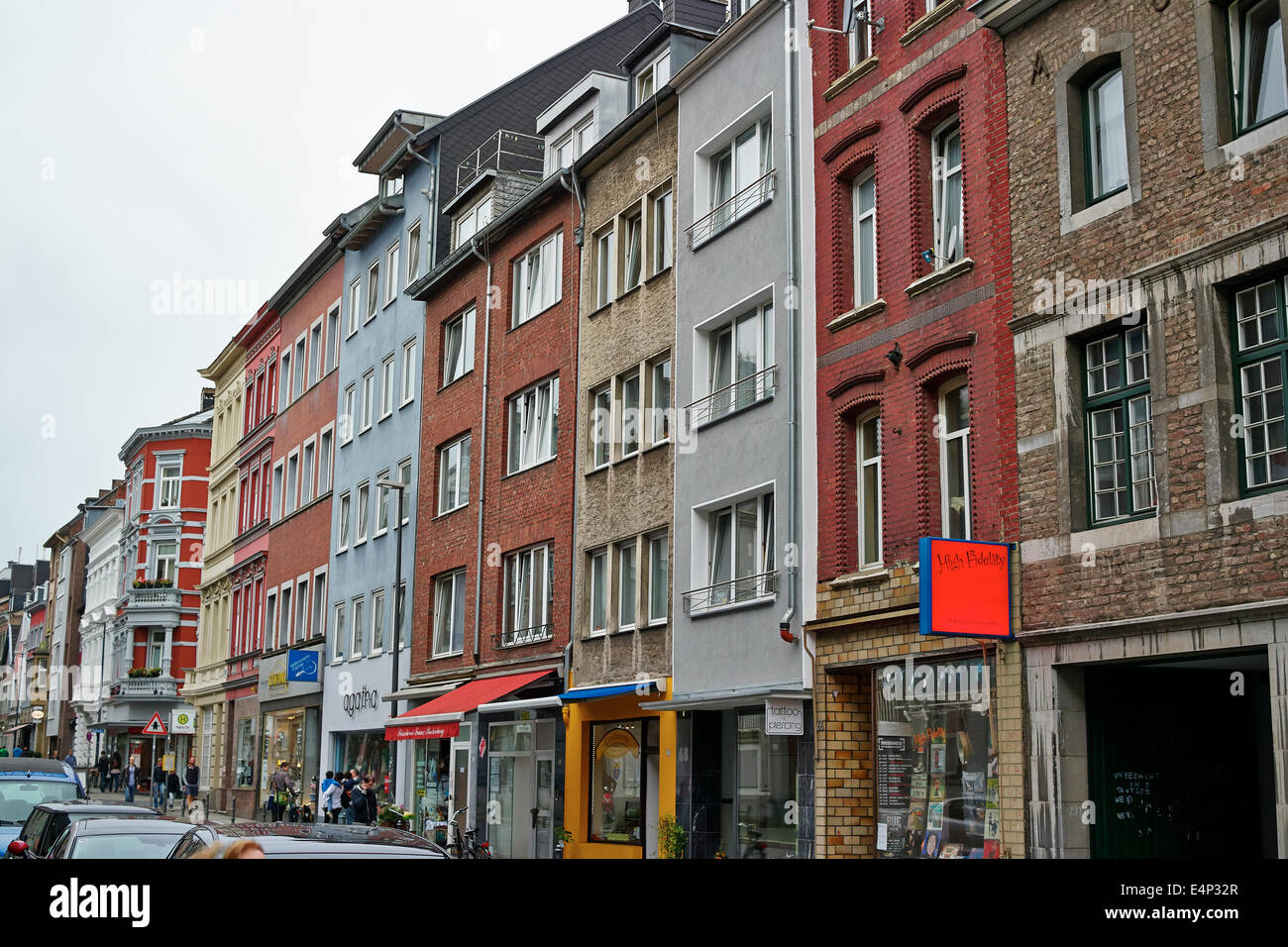 Street scene in Aachen, Germany Stock Photo - Alamy