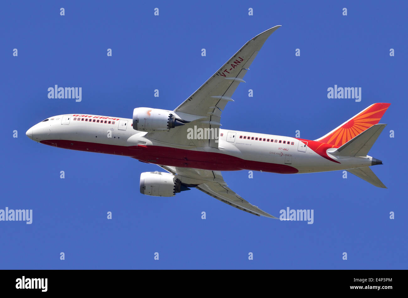 Boeing 787 Dreamliner operated by Air India climbing out after take-off ...