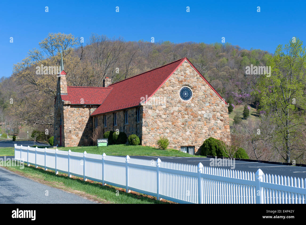 Evergreen Church of the Brethren, Dyke,Virginia, USA Stock Photo - Alamy