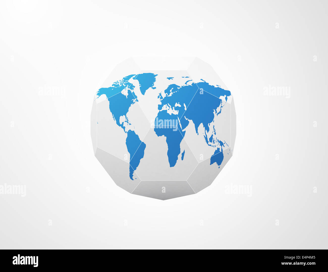 Polygonal style illustration earth globe hi-res stock photography and ...
