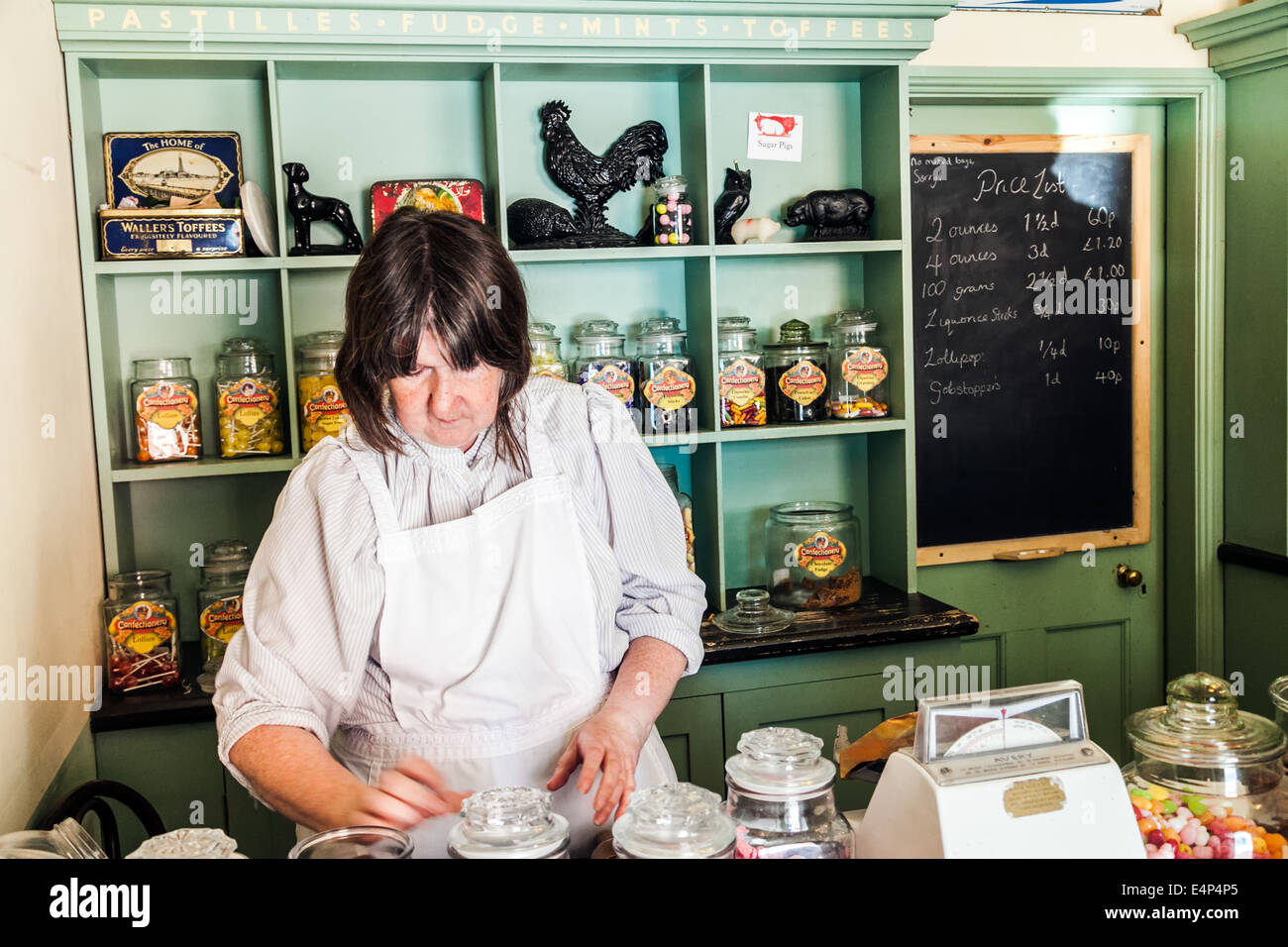 Confectioner Old Sweet Shop, Blists Hill Victorian Town Telford ...