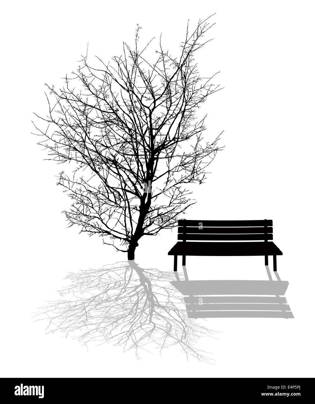 Park Bench Drawing Front View