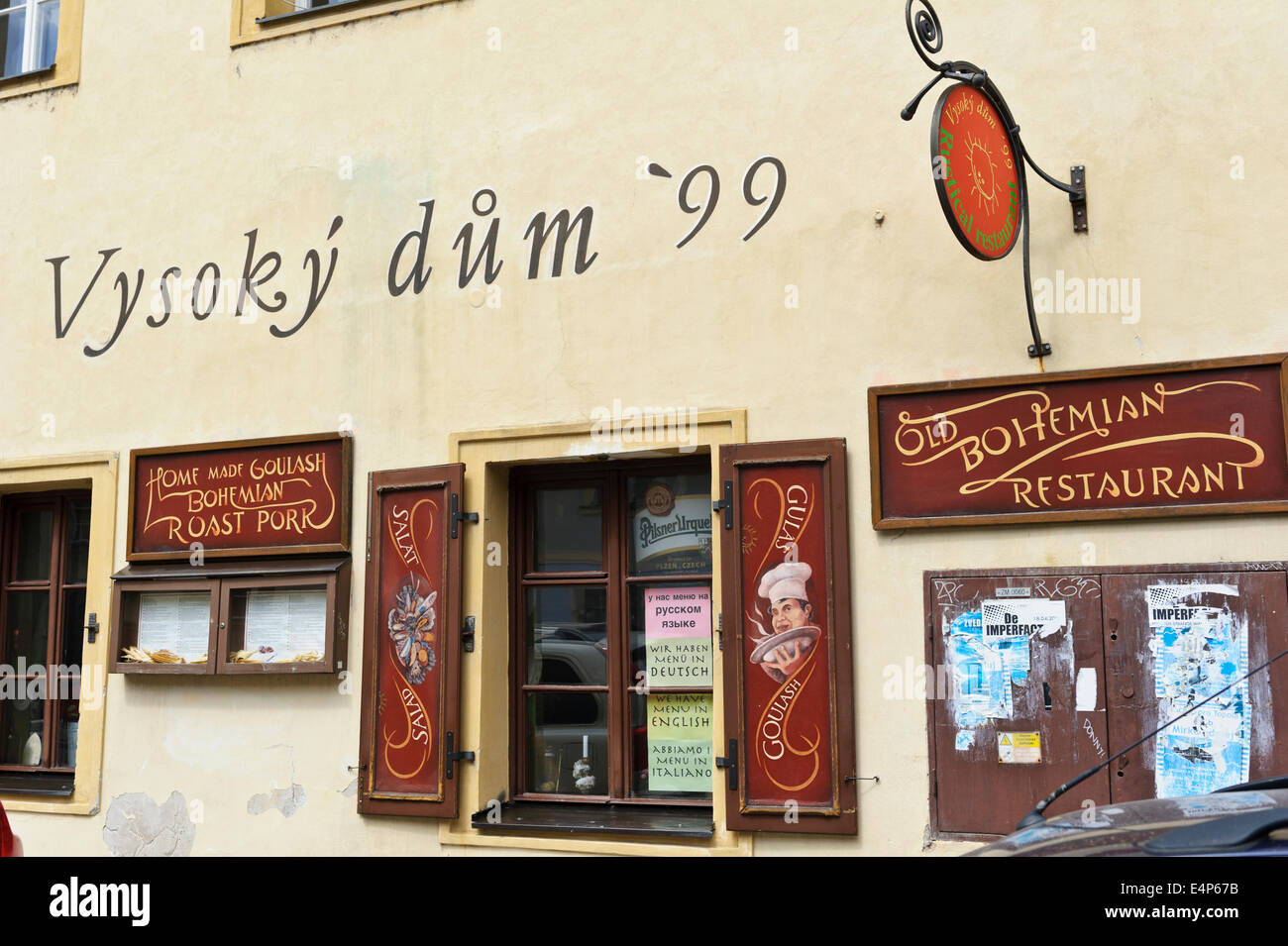 A traditional restaurant, Prague, Czech Republic Stock Photo - Alamy