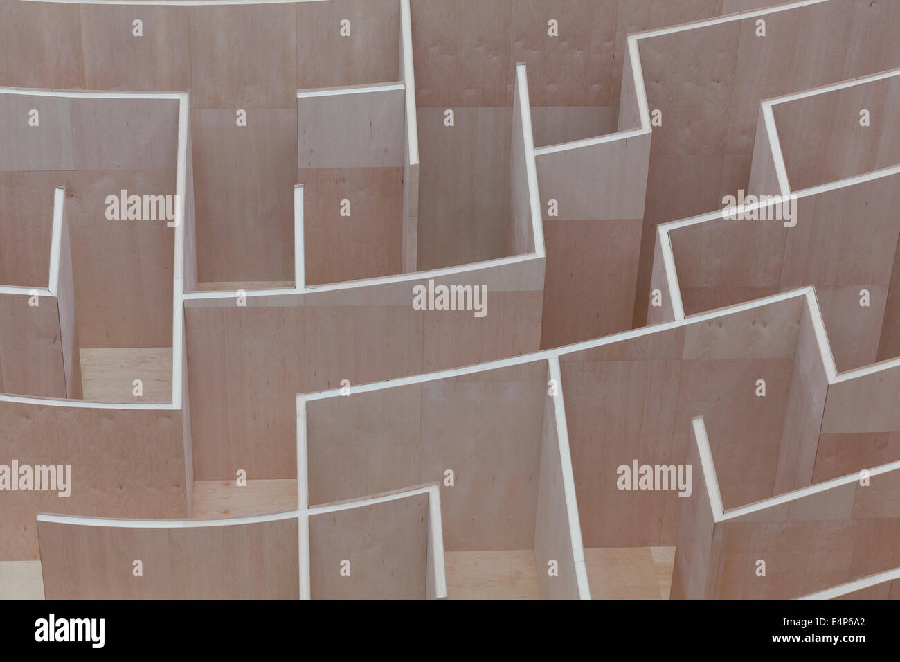 Large-scale maze at National Building Museum - Washington, DC USA Stock ...