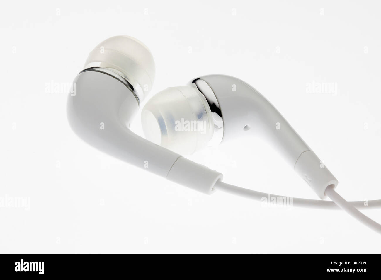 Earbud headphones closeup Stock Photo - Alamy