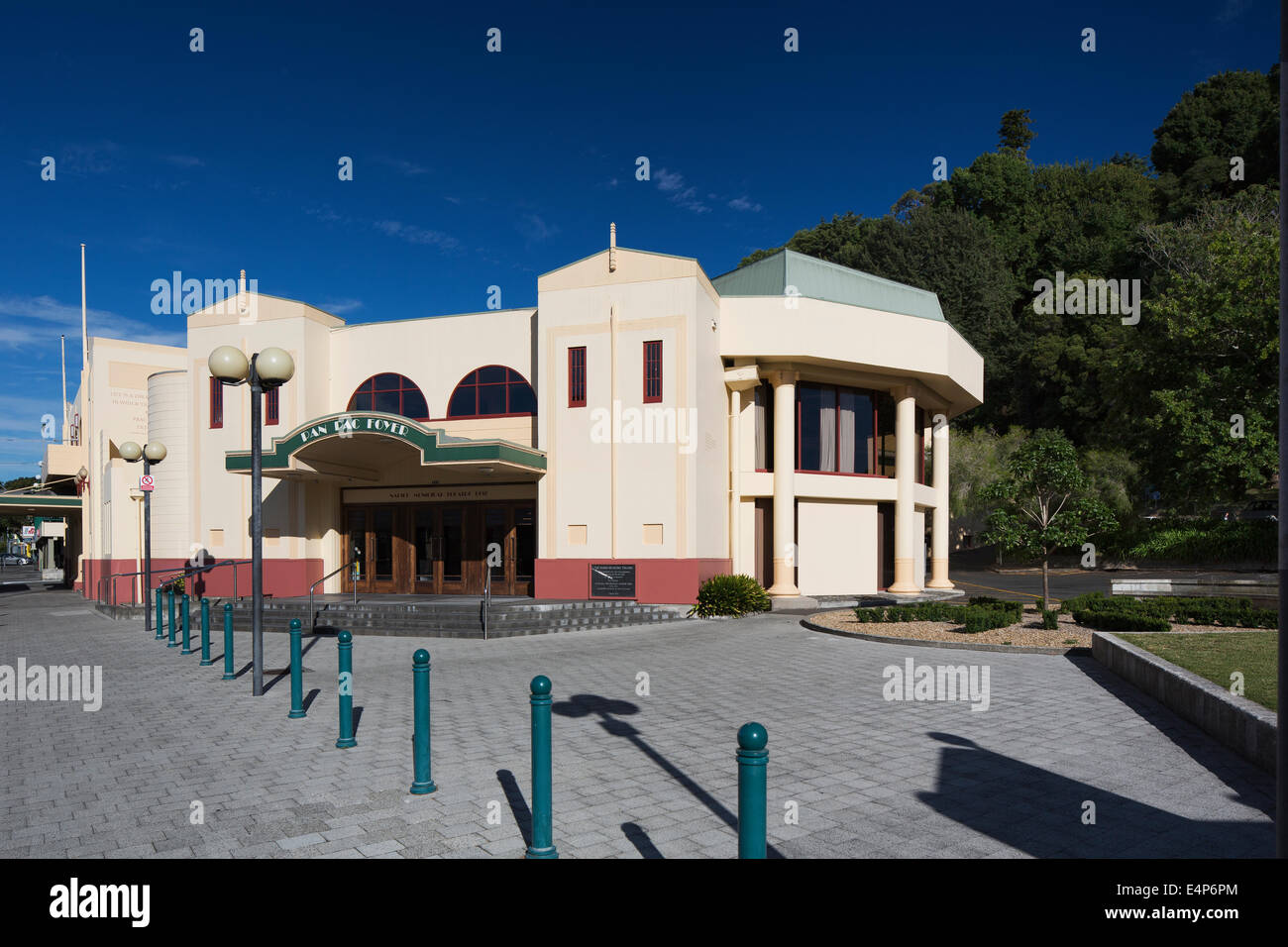 The Pan Pac Foyer in Napier Stock Photo - Alamy