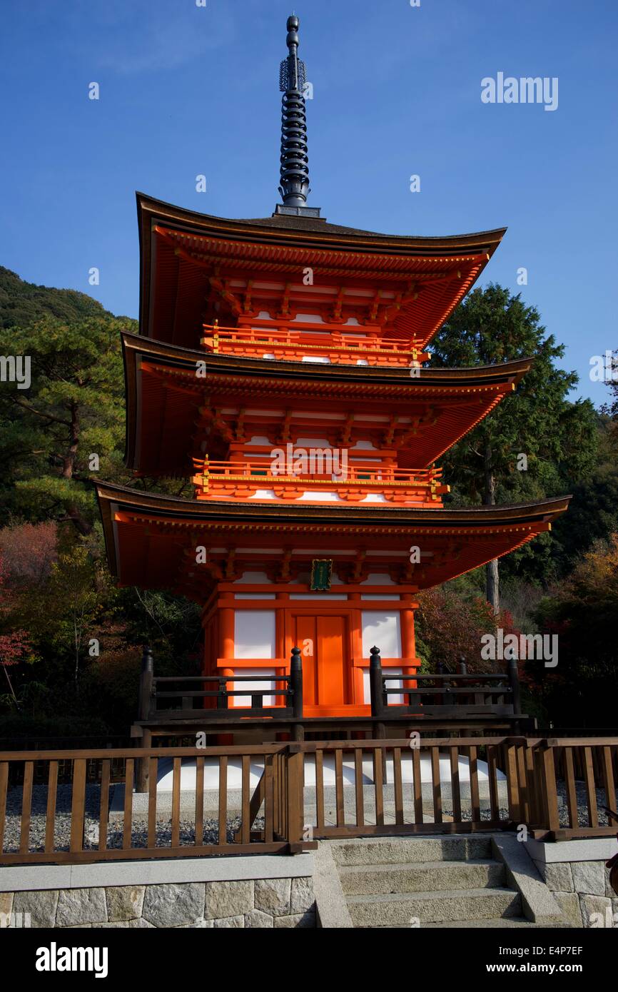 Three story pagoda kiyomizu dera temple kyoto hi-res stock photography ...