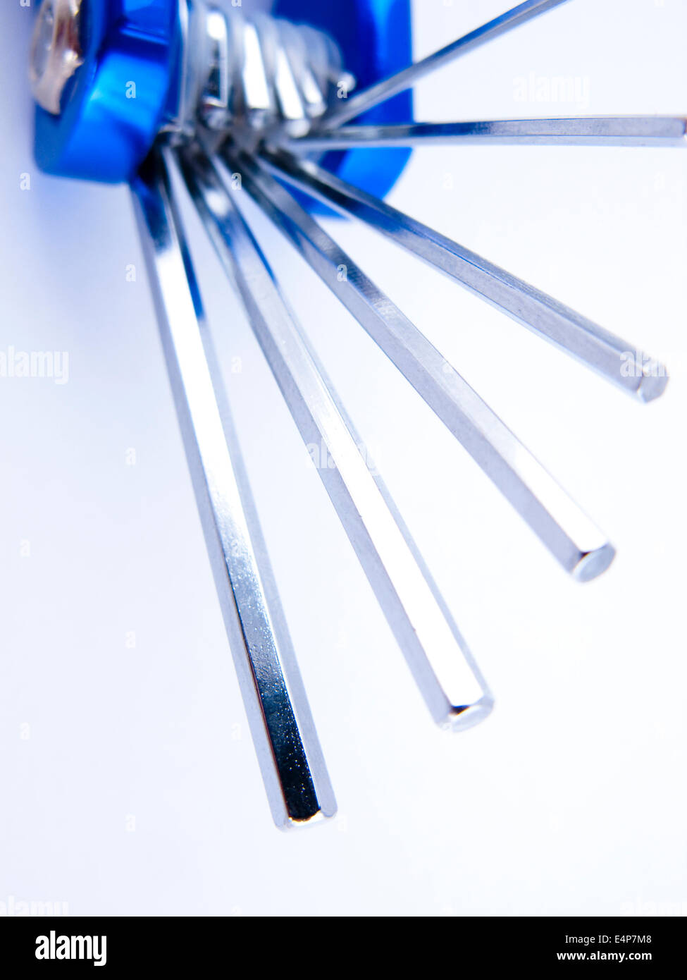 Picture of an allen tool. Picture of detail Stock Photo - Alamy