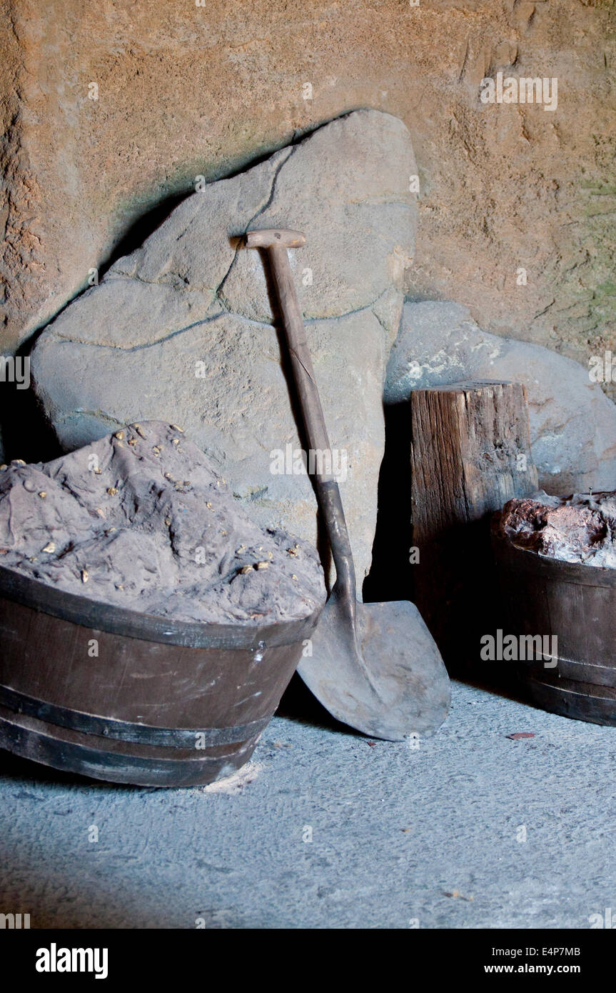 Picture of an old mine with oxide material Stock Photo - Alamy