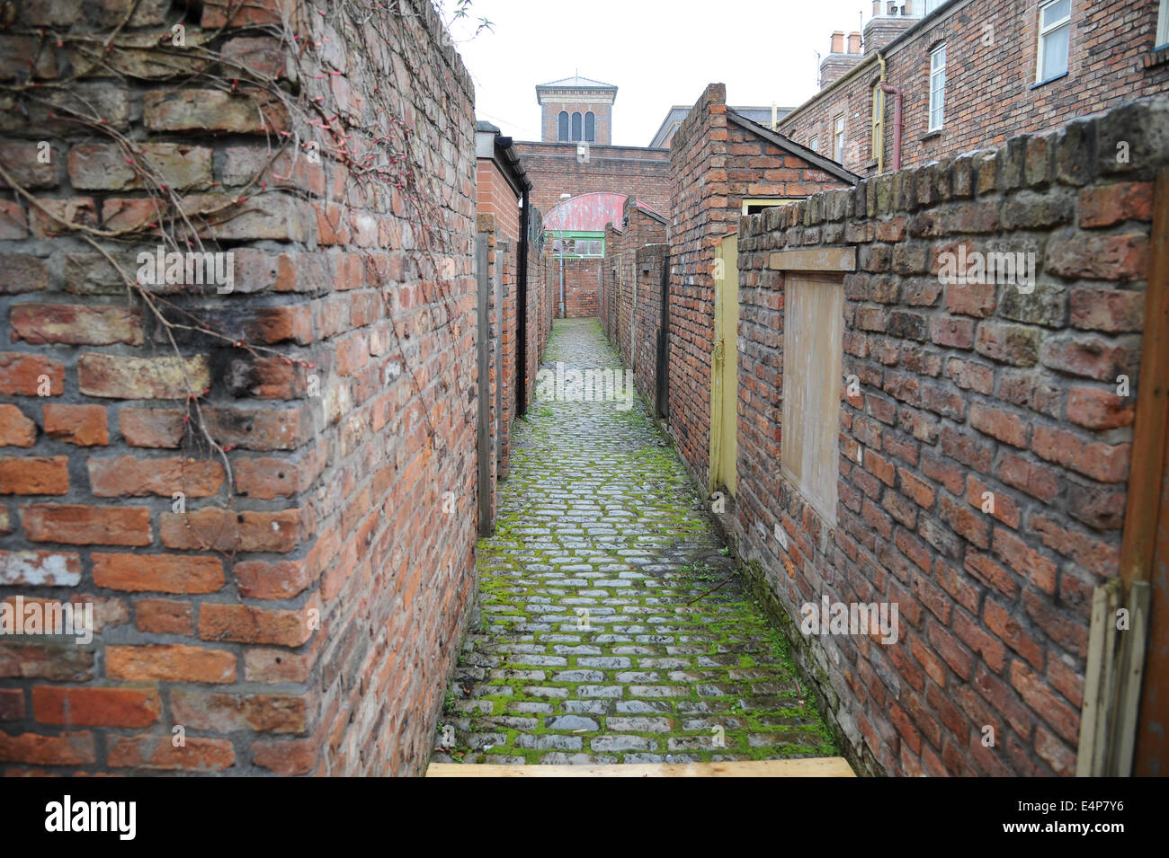 The Back Alley on the set of Coronation Street at the ITV Granada ...