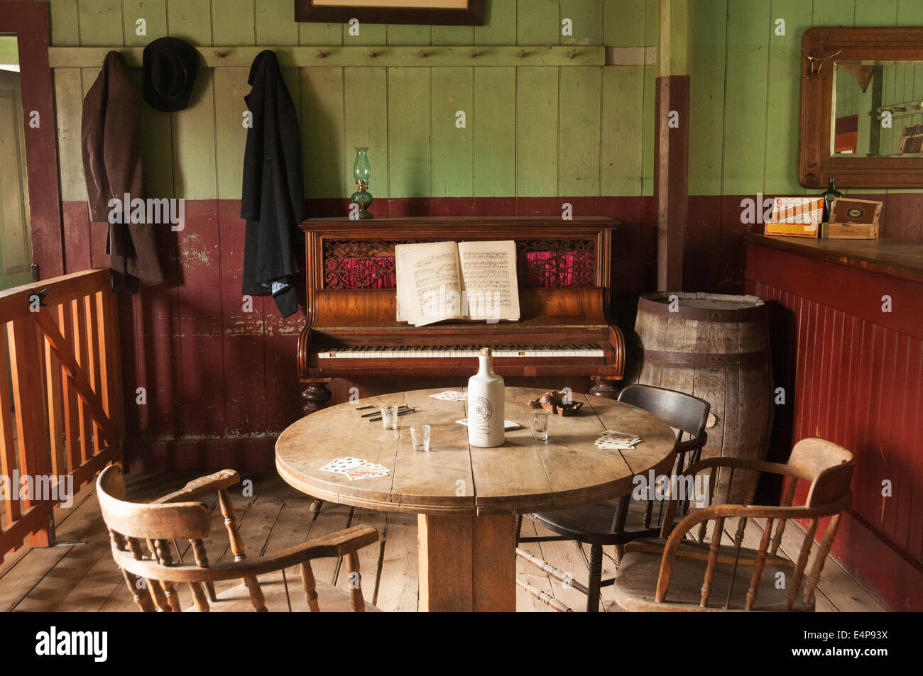 Elk203-3049 Canada, British Columbia, Historic Hat Creek Ranch, saloon ...