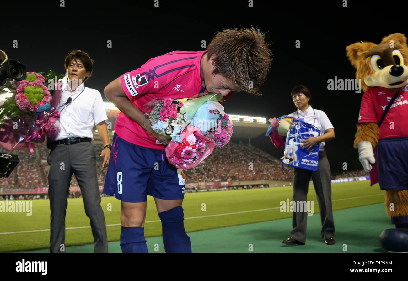 KINCHO Stadium, Osaka, Japan. 15th July, 2014. Yoichiro Kakitani ...