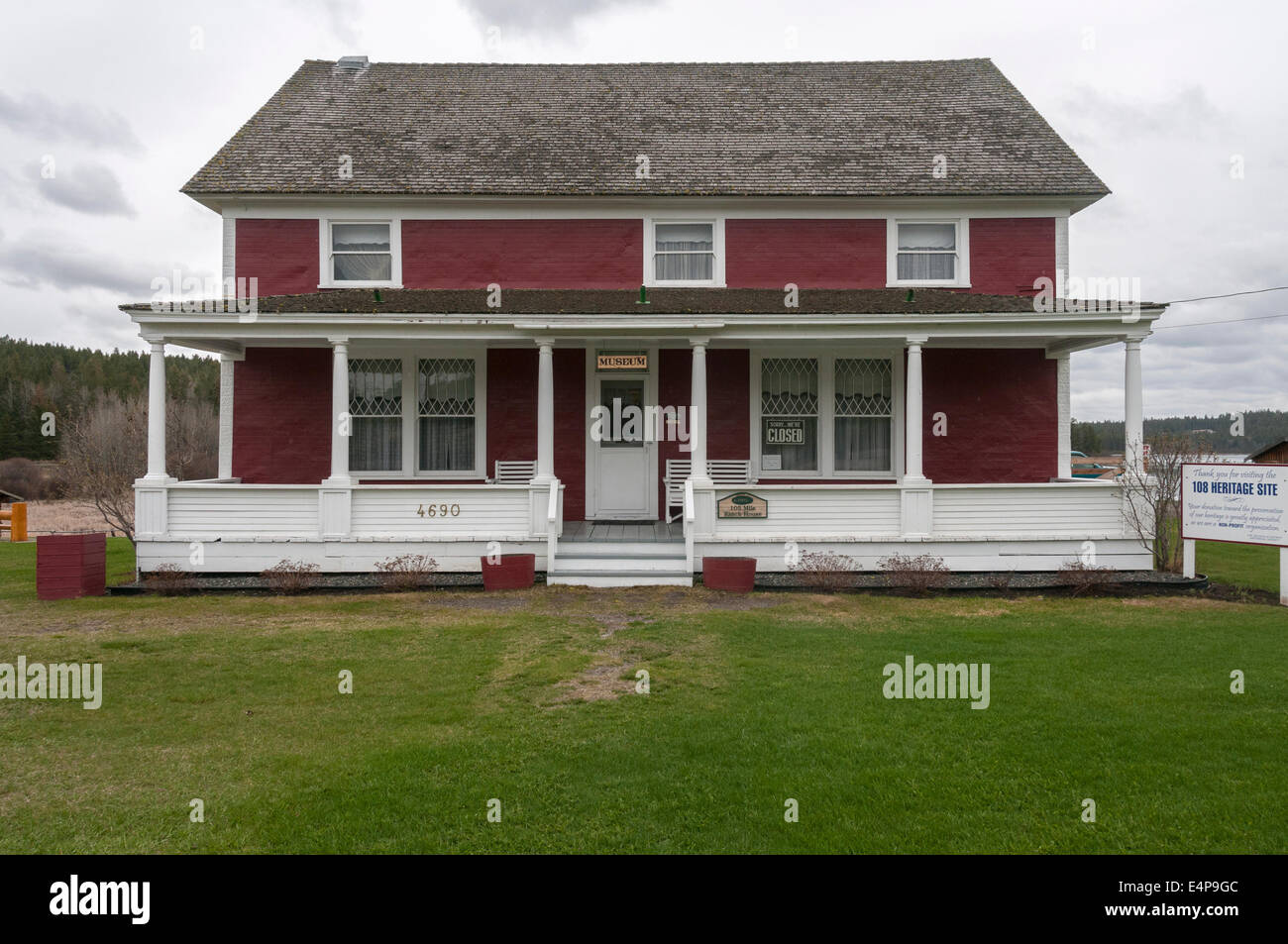 Elk203-3132 Canada, British Columbia, 108 Mile Ranch Heritage Site ...