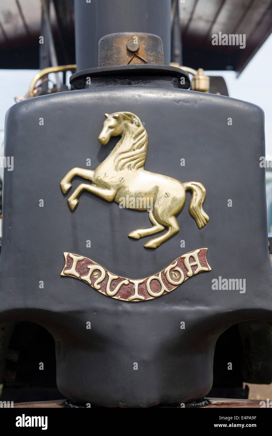 Invicta the horse on Invicta built steam engine Stock Photo - Alamy
