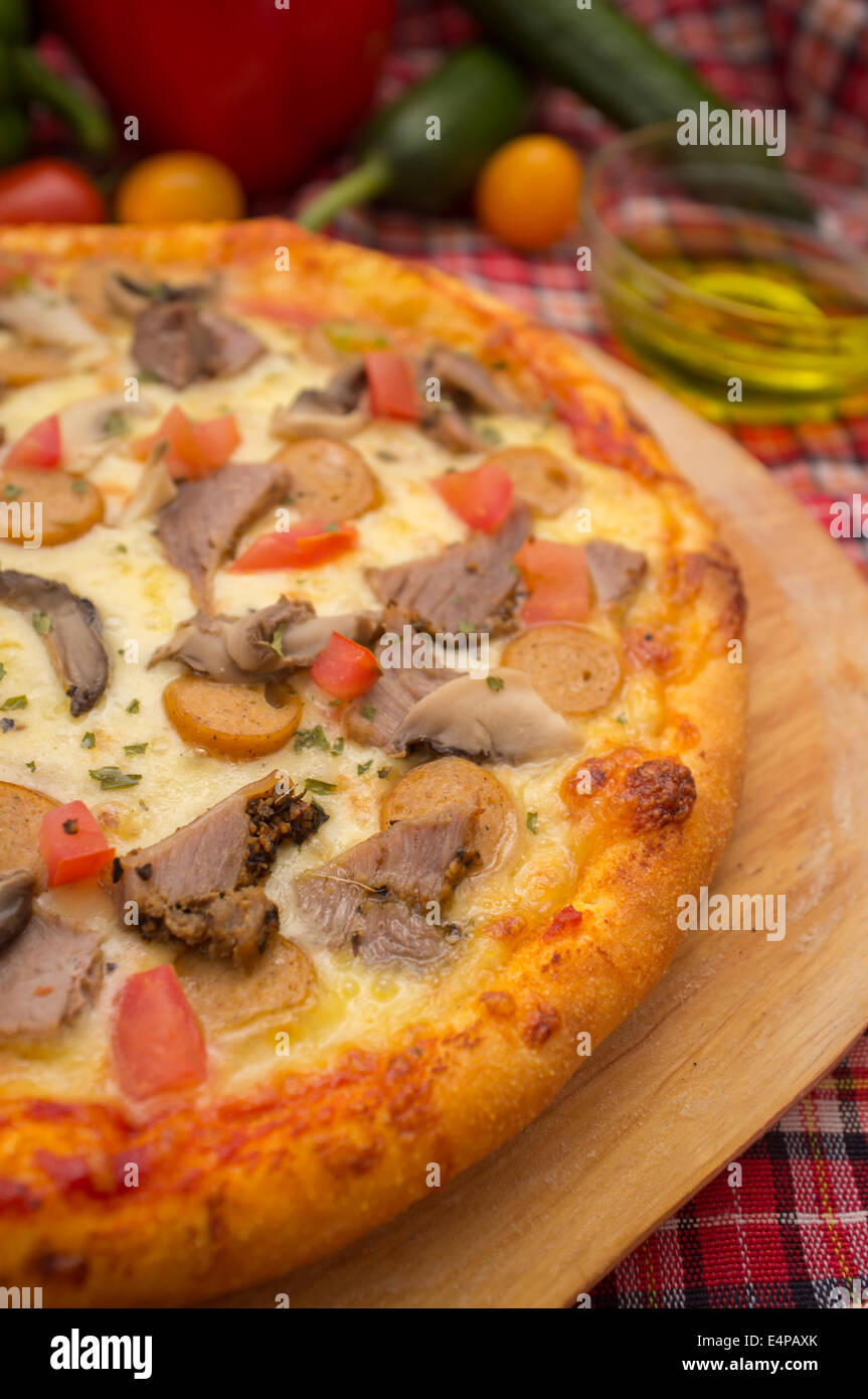 A little cheese pizza, 9 inch Stock Photo - Alamy