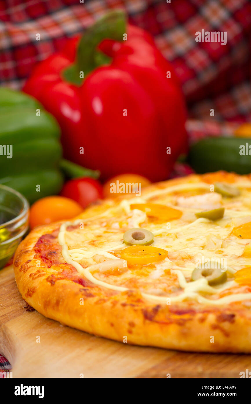 A little cheese pizza, 9 inch Stock Photo - Alamy